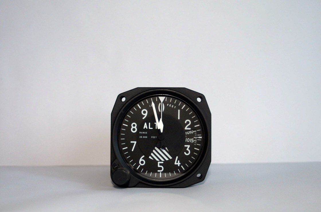 3 1/8" Aircraft Gauge Barometric Scale Inches Aircraft Altitude ...