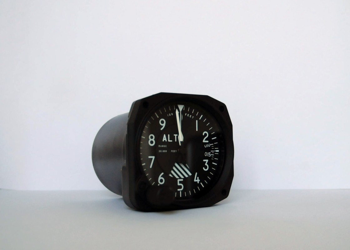 Three Pointer 3 1/8" Barometric Scale Inches Aircraft Altitude ...